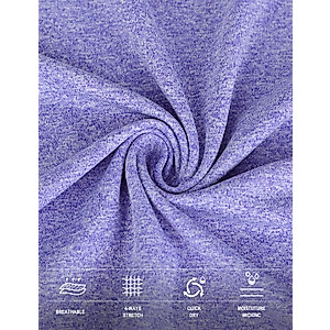 Tanst Sky Gym Shirts for Women, Long Sleeve Workout Shirts Loose Fit Quick Dry Hiking Yoga Clothes Basic Cooling Wicking Athletic Running Tshirts Flowy Tunic Tops for Leggings Purple XL