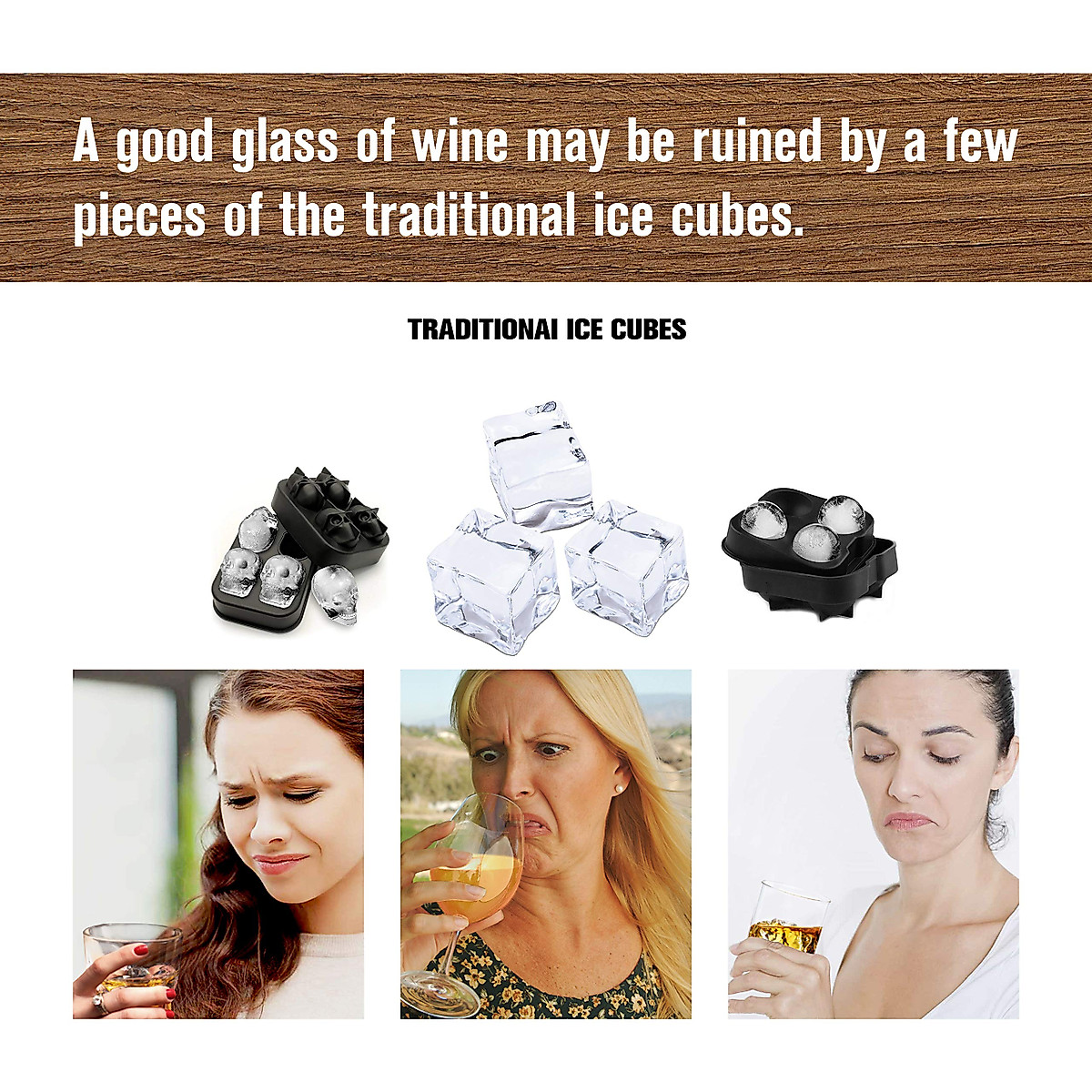 Whiskey Bullet Stones, Stainless Steel Whisky Rocks, Reusable ice cube ...