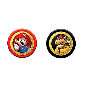 USAOPOLY Super Mario Checkers & Tic-Tac-Toe Collector's Game Set for 2 players | Featuring Mario & Bowser | Collectible Checkers and TicTacToe Perfect for Mario Fans, Model Number: CM005-637-002001-06