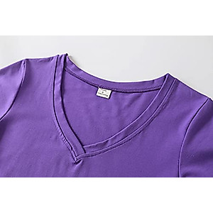 YIJIU Women's Pajama Set Short Sleeve Top with Leaf Print Capri Pants Sleepwear 2 Piece Pjs Sets,Purple,Medium