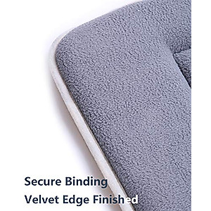 QIAOQI Dog Bed Kennel Pad Crate Mat Washable Orthopedic Antislip Beds Dense Memory Foam Cushion Padding Bolster | Perfect Sleep Bedding Pads for Carrier Cage