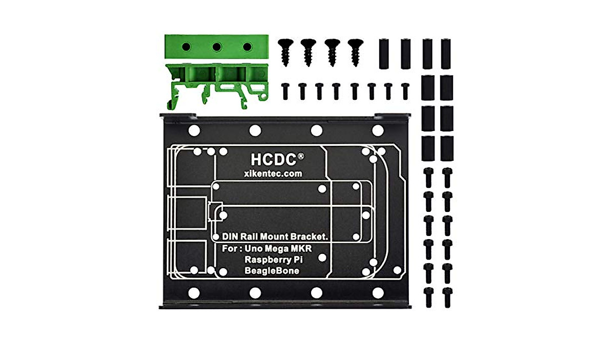 DIN Rail Bracket for Raspberry Pi & Arduino Devices