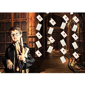 Floating Wizards Acceptance Letter Banners for Halloween Decorations - Magic Wizards Welcome Decor for Halloween Themed Party, Baby Shower, Boys Girls Birthday Decoration Wizard School Birthday