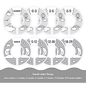 Lemonfilter 20 Pack Kids Velvet Hangers, Non-Slip Baby Clothes Hangers Space Saving Ultra Thin Toddler Children Hangers with 8 Pcs Baby Wardrobe Dividers(Beige)