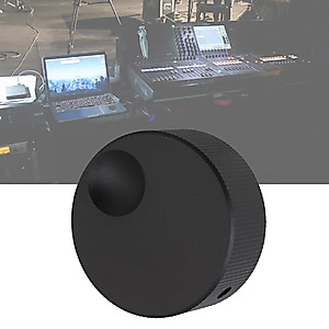 lovermusic lovermusic 32x13MM Black Sandblasting Audio Control Tuning Knob fit 6MM Dia Bore