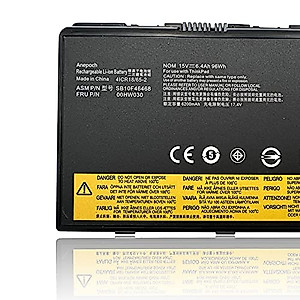 Anepoch 00HW030 SB10F46468 78+ 78++ Laptop Battery Replacement for Lenovo ThinkPad P70 P71 Series Notebook SB10F46468 01AV451 4X50K14092 15V 96Wh 6400mAh