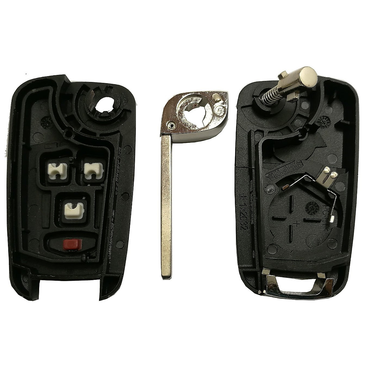 4 Buttons Car Key Fob Cover Case Shell Fit for Chevrolet Chevy Cruze Camaro Impala Aveo Epica Lova Flip Folding Replacement Key Housing