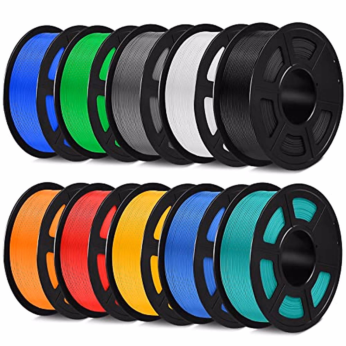 3D Printer Filament Dryer Box, SUNLU FilaDryer S2 for 3D Printing, PLA+ 3D Printer Filament 1.75mm Dimensional Accuracy +/- 0.02 mm, S2 Dryer Box & PLA+ 10colors*1KG