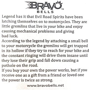 Bravo Bells Pray Hands Bell - Biker Bell Accessory or Key Chain for Good Luck on The Road