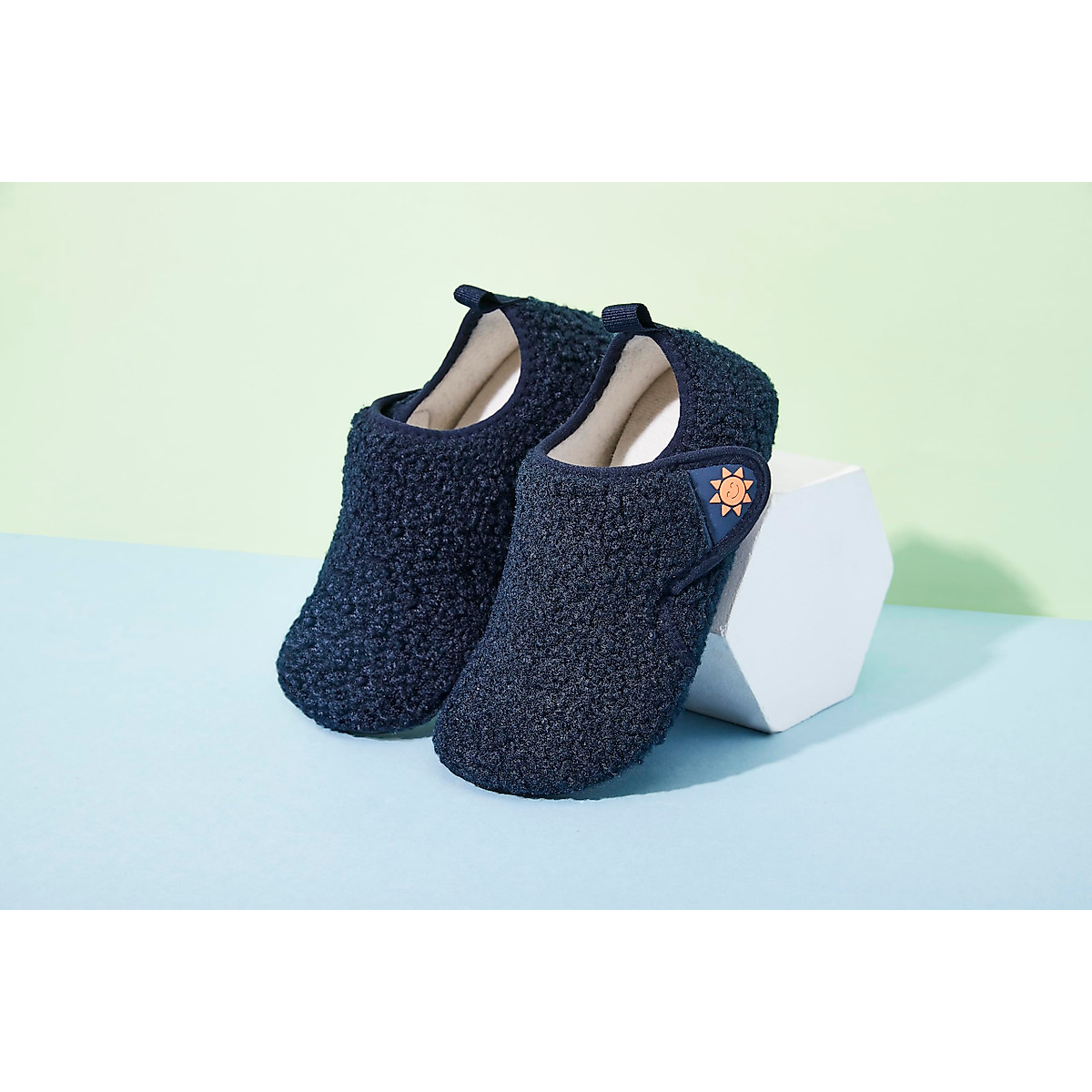 Limberun Toddler Kids Slippers for Gilrs Boys Toddler House Shoes Non-slip Toddler Indoor Shoes Warm Comfortable Non-slip Light-Weight Shoes Blue11.5-12.5