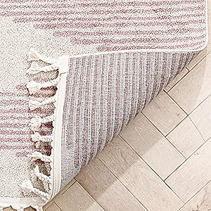 Well Woven Zella Blush Tribal Diamond Medallion Area Rug (5'3" x 7'3")