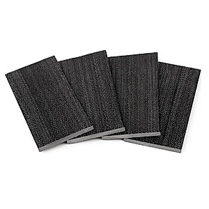 WeoTca Patio Chair Spring plate Rotating rocker Fiberglass replacement plate Outdoor Patio Furniture Universal Replacement fitting, 5 x 2.5 x 0.25 Inch, black (4Pieces)