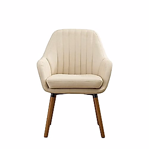 Roundhill Furniture Tuchico Contemporary Fabric Accent Chair, Arm Rest, Tan