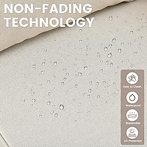 CAODOC Patio Furniture Sets 7 Pieces Outdoor Sectional Rattan Sofa Manual Weaving Wicker Patio Conversation Set with Ottomans and T Cushion(Beige)