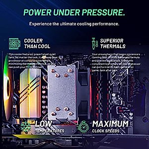 Skytech Gaming Nebula Gaming PC Desktop – Intel Core i5 12400F 2.5 GHz, RTX 3050, 1TB NVME SSD, 16G DDR4 3200, 600W Gold PSU, AC Wi-Fi, Windows 10 Home 64-bit