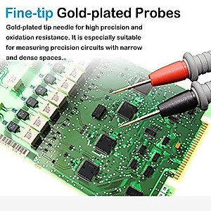 1000V 20A Multimeter Test Leads Banana Plug 35″ / 90 cm Gold-Plated Test Probe Lead