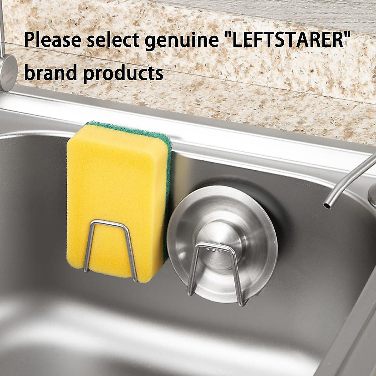 4 Pack Sink Sponge Holder for Kitchen Sink Premium SUS304 Stainless Steel Rustproof Waterproof Quick Drying Small Strong Adhesive Sponge Holder (4)