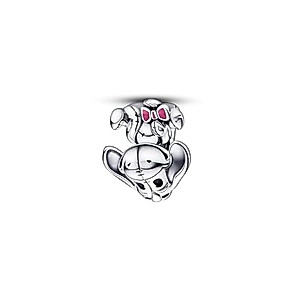 PANWOB Jewelry Elephant Charm for Women Bracelets Necklaces in 925 Sterling Silver,Mother's Day Birthday Christ