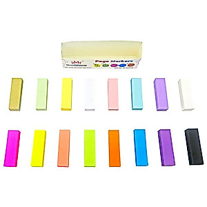 4A Sticky Notes, 0.6 x 2 Inches, Small Size,16 Colors, Self-Stick Notes, 100 Sheets/Pad,16 Pads/Pack, 4A 501516