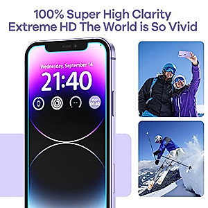 ORIbox Glass Screen Protector for iPhone 12 and iPhone 12 Pro, 3 Packs Anti-Scratch Eye-Protection HD Clear Tempered Glass Screen Protector