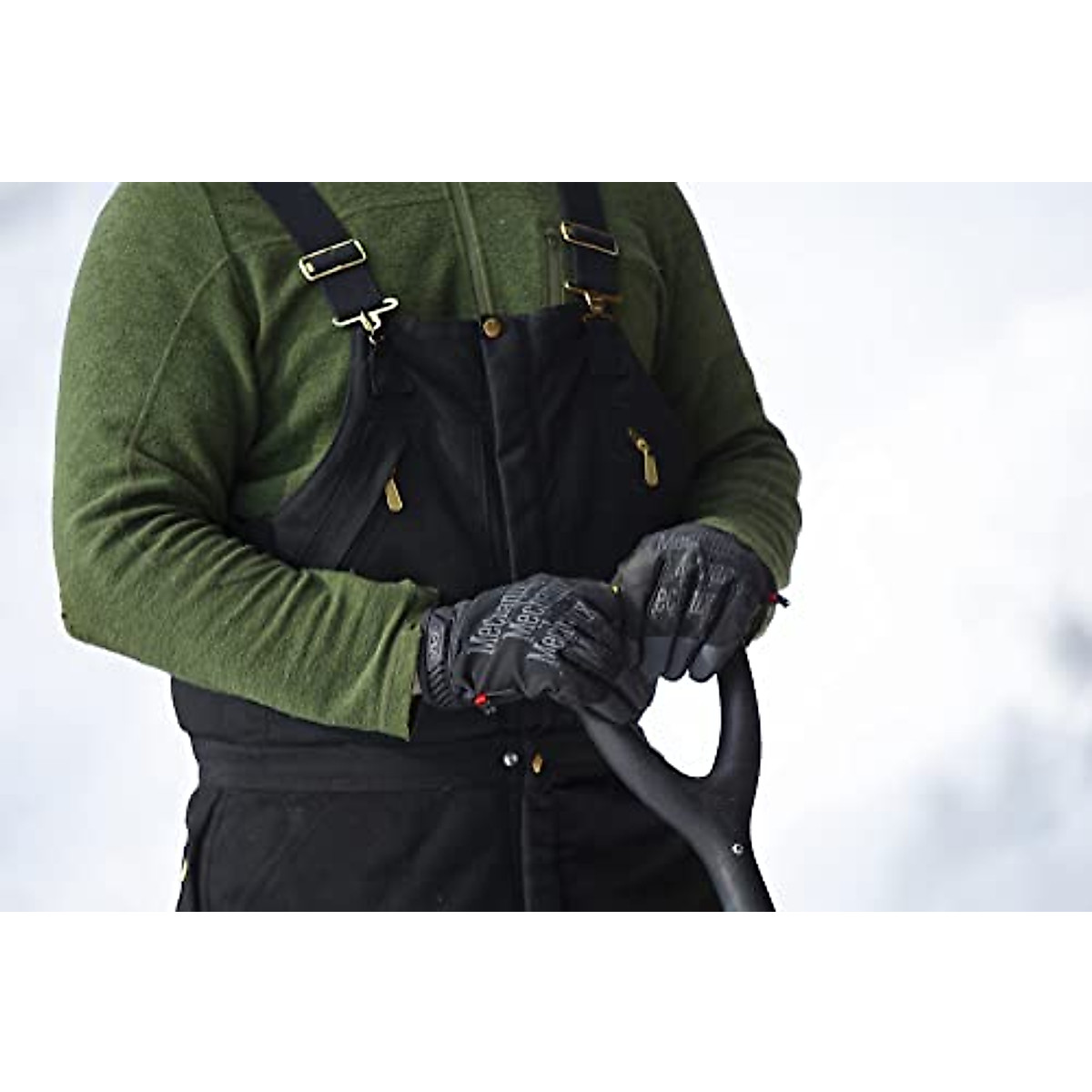 Mechanix Wear: ColdWork Original Winter Work Gloves with Secure Fit, Equipped with 40g 3M Thinsulate, Wind + Water Resistant, Touch Capable Winter Gloves, For Mild Cold Weather (Black/Gray, Large)