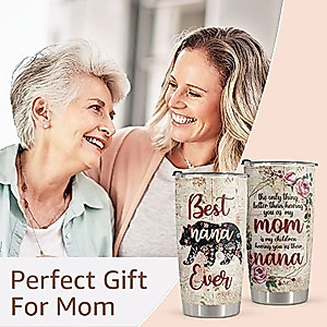 Macorner Mothers Day Gifts - Birthday Gifts for Mom Nana & Mothers Day Gifts From Daughter Son - Mom Gifts Christmas Gifts For Grandma - Stainless Steel Bear Tumbler 20oz Gift For Women - Mom Gifts