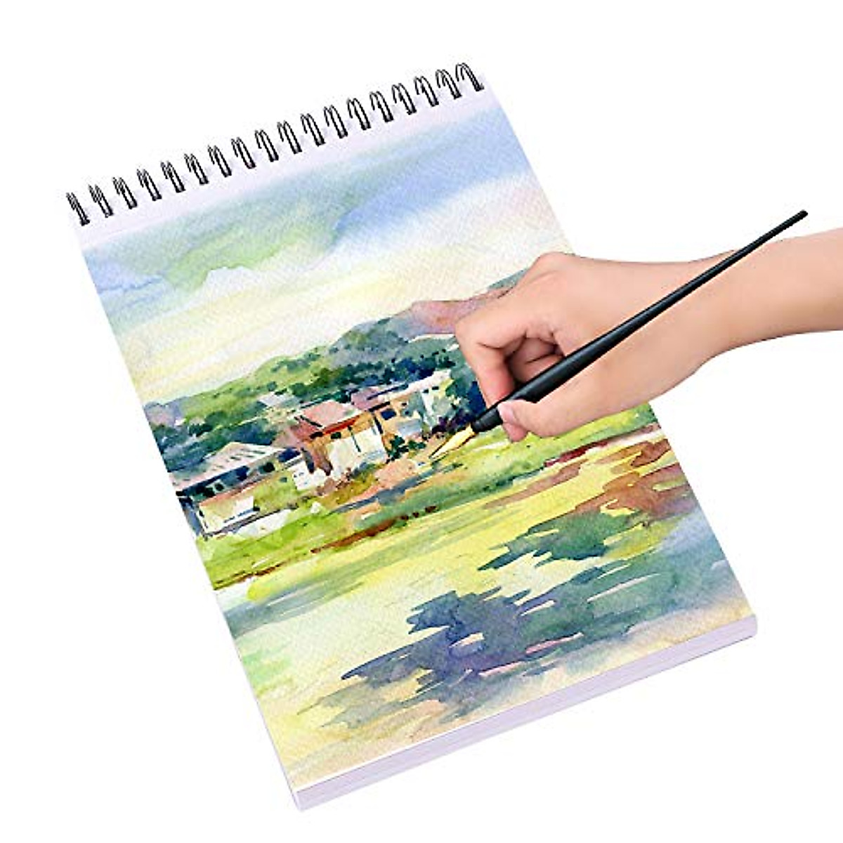 Bachmore Drawing Pad 9X12 Inch (110lb/180g), 60 Sheets, Top Spiral Bound Multi-Media for Artist Pro & Amateurs | Acrylic Art, Ink, Paint, Oil Pastels,Watercolor Mixed Media Sketch