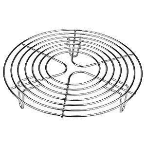 DOERDO Round Cooking Rack Multi-Purpose Stainless Steel Grilling Rack Steamer Rack Cooling Rack for Baking Canning Cooking, 20x20x4CM