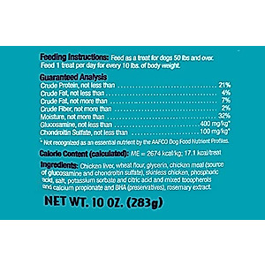 Covetrus Nutrisential Lean Treats for Large Dogs - Soft Dog Treats for Large Dogs - Nutritional Low Fat Bite Size K9 Treats - Chicken Flavor - 10oz - 6 Pack