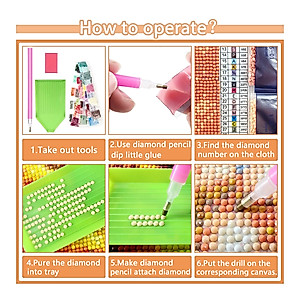 Eterkosu Christmas Diamond Art Paintings Kits for Adults and Kids,Cardinal Bird 5D DIY Round Full Drill Diamond Dots Paintings for Beginners, Diamond Art Craft Canvas Picture Home Wall Decor