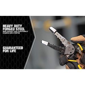 Southwire - 65028240 Tools & Equipment SNM1214HD Heavy Duty Forged Romex Stripper, Multifunctional, Ideal For Stripping 12/2 and 14/2 Romex