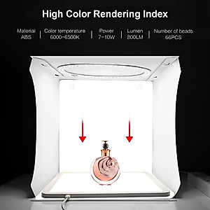 PULUZ 29cm Photography Shadowless Light Panel Ultra Bright LED Fill Light Background Panel Touch Bottom Light Photo Box Light with USB-C Power Suitable for Jewelry Cosmetic Handicraft Shooting
