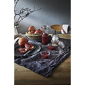 Luigi Bormioli Lock-Eat 17 oz Juice Jar (Set Of 6) : Innovative Glass Lid, Easy to Close, Easy to Open, Dishwasher Safe, Microwave Safe, Canning Safe, Freezer Safe, Stackable Jars