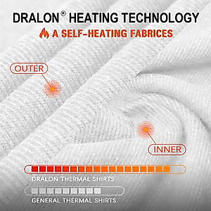 WOWENY Womens Turtleneck Tops Lightweight Long Sleeve Thermal Shirts Soft Underwear Top Slim Fit Basic Pullover Sweater(White, Large)