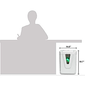 Kobra Hybrid-S Cross-Cut Paper Shredder, 24 Hours Continuous Operation, Exclusive Hybrid Technology, 12-14 Sheet, Made in Italy