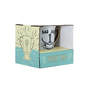 Boxer Gifts Dad Joke Number 1 Champion Trophy Mug | Fun Novelty Father's Day Gift For Dads