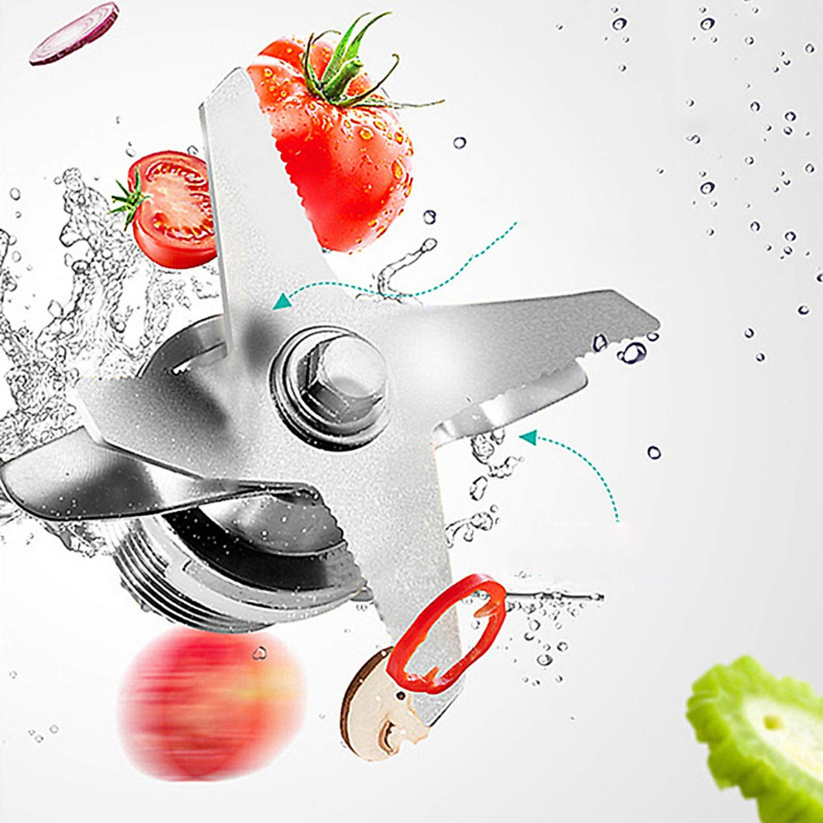 1300W Electric Blender 2L/68 Oz Professional Countertop Blender Portable Adjustable Speed Food Mixer Juicer for Smoothies, Frozen Drinks & Ice Cream, Stainless Steel Blades