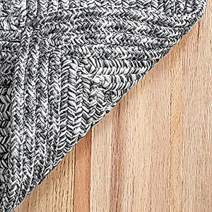 nuLOOM Rowan Braided Texture Indoor/Outdoor Area Rug, 9' x 12', Grey