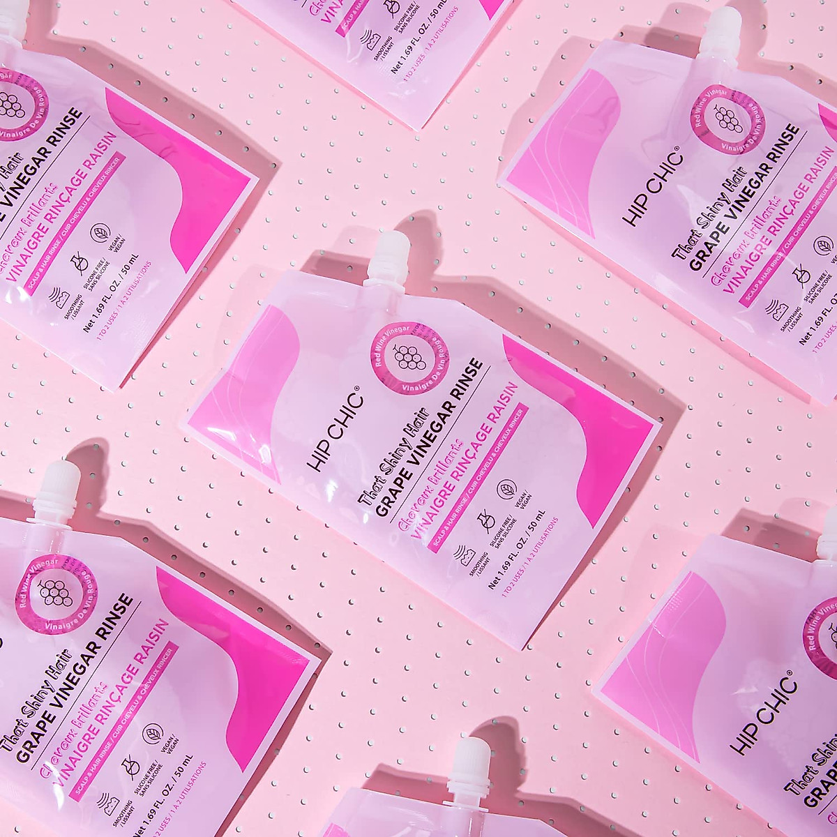 HIP CHIC That Shiny Hair Grape Vinegar Rinse [1 Count] Clarifying for Smooth and Fresh Hair,