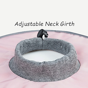 LAVVICHA Adjustable E Collar Cat Cone Collar Waterproof Lightweight Recovery Collar for Cats Small Dogs Kitten Puppy After Surgery Prevent Licking(Pink,M)