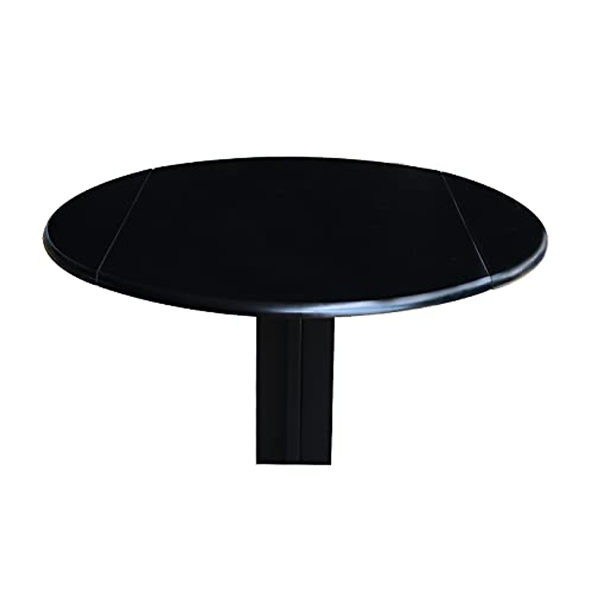 International Concepts Dual Drop Leaf Dining Table, 36-Inch, Black