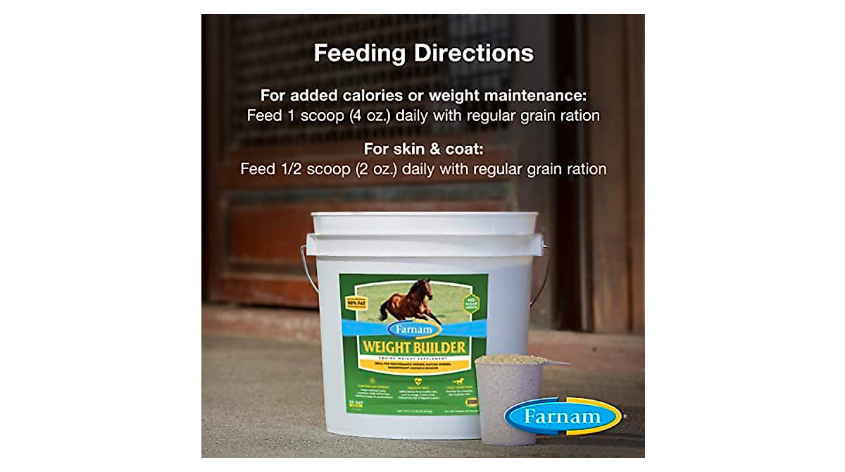Farnam Weight Builder: Optimal Horse Weight Supplement 7.5 lb