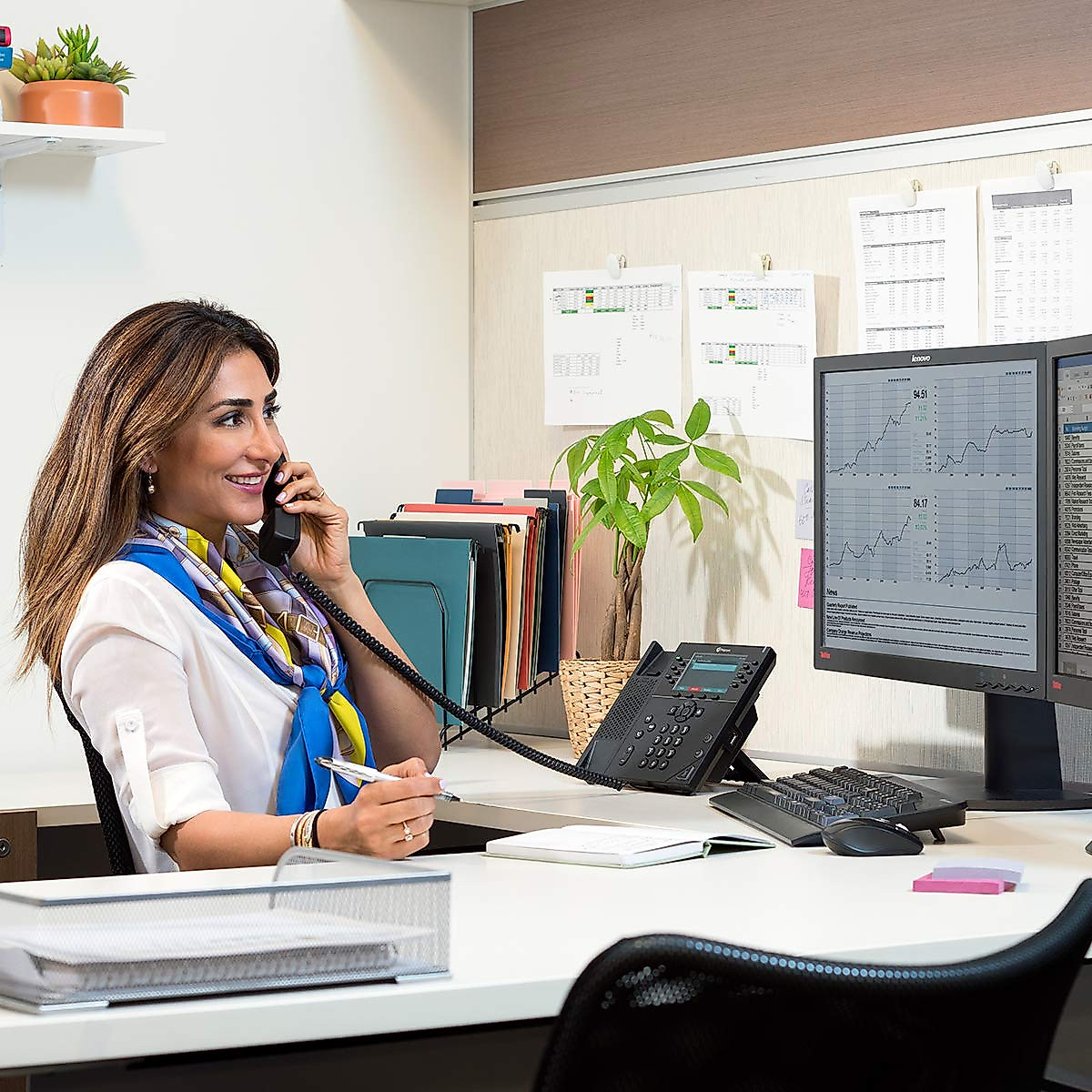 Poly - VVX 450 Business IP Phone (Polycom) - 12-Line, Color IP Desk Phone with Handset - POE - 4.3" Color LCD Display