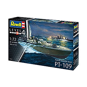 Revell 05147, Patrol Torpedo Boat Pt-109, 1: 72 Scale Plastic Model,Black