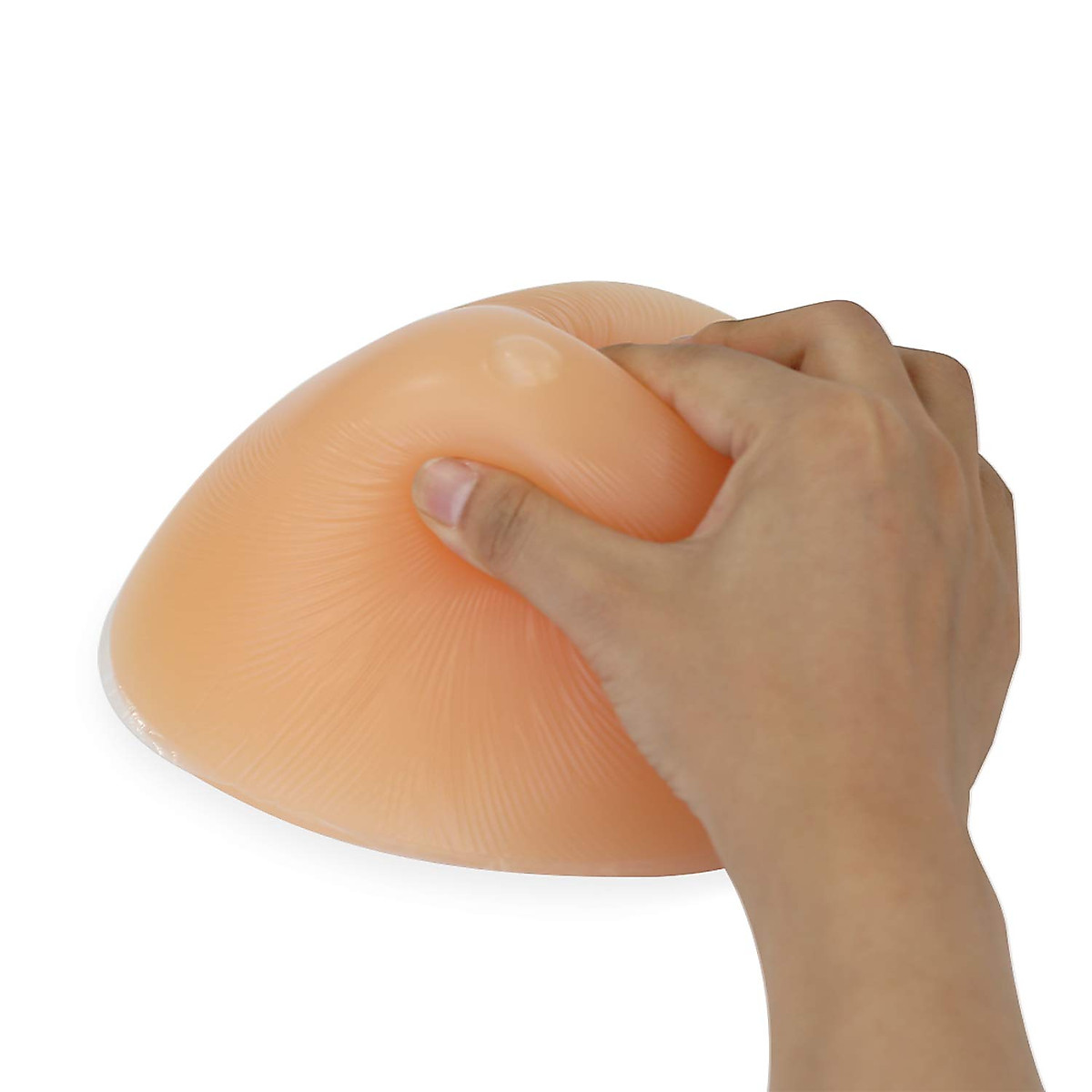 Ecoup A-DD Cup Triangle Silicone Breast Forms Concave Bra Enhancer Inserts Mastectomy Prosthesis 1 Piece (Nude, XXS - 150g（0.33 lb/Piece) - Cup 32B/34A