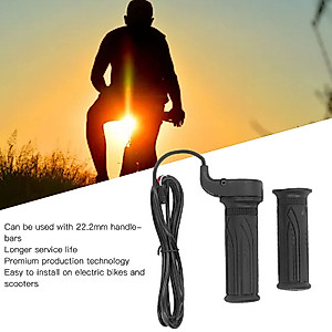 Bike Throttle Grip, Electric Bike Twist Throttle 20X Wearable Accelerator Handle Grip for 2.22cm Handlebar