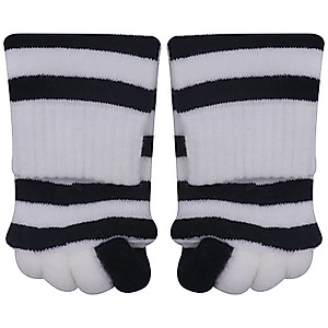 AIBEARTY 1 Pair Yoga Sport Gym Five Toe Separator Socks Foot Alignment Pain Massage Socks,Prevent Foot Cramps