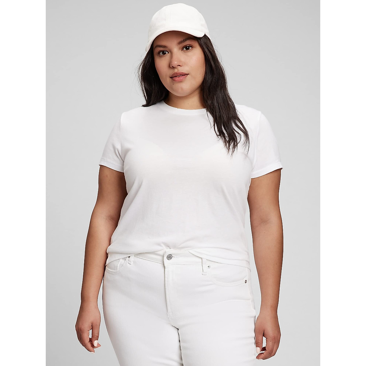 GAP Womens 2-Pack Crewneck Favorite Tee T-Shirt, True Black, Medium US