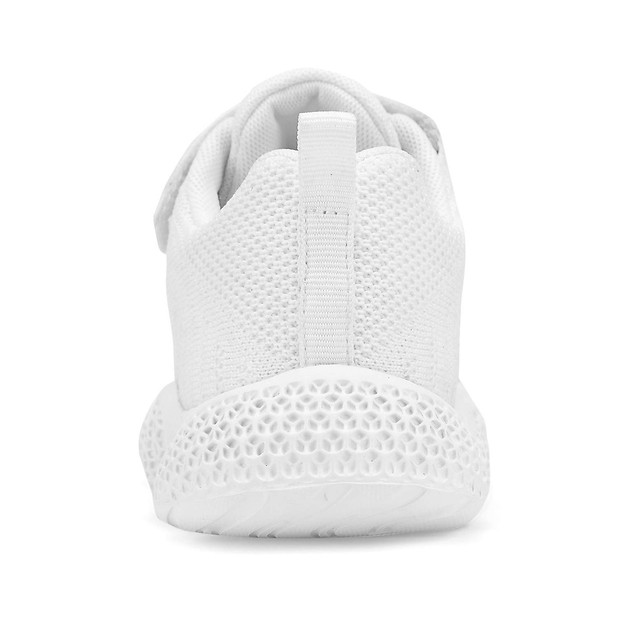 Casbeam Kids Breathable Sneakers Mesh Lightweight Easy Walk Casual Sport Strap Athletic Running Shoes for Boys Girls 050White 35