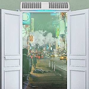 Lamps Air Curtain, dust-Proof, Low Energy Consumption, Anti-Cold and hot air Loss, Comes with Blue Light Remote Control, a Variety of Sizes for You to Choose (Size : 600mm)